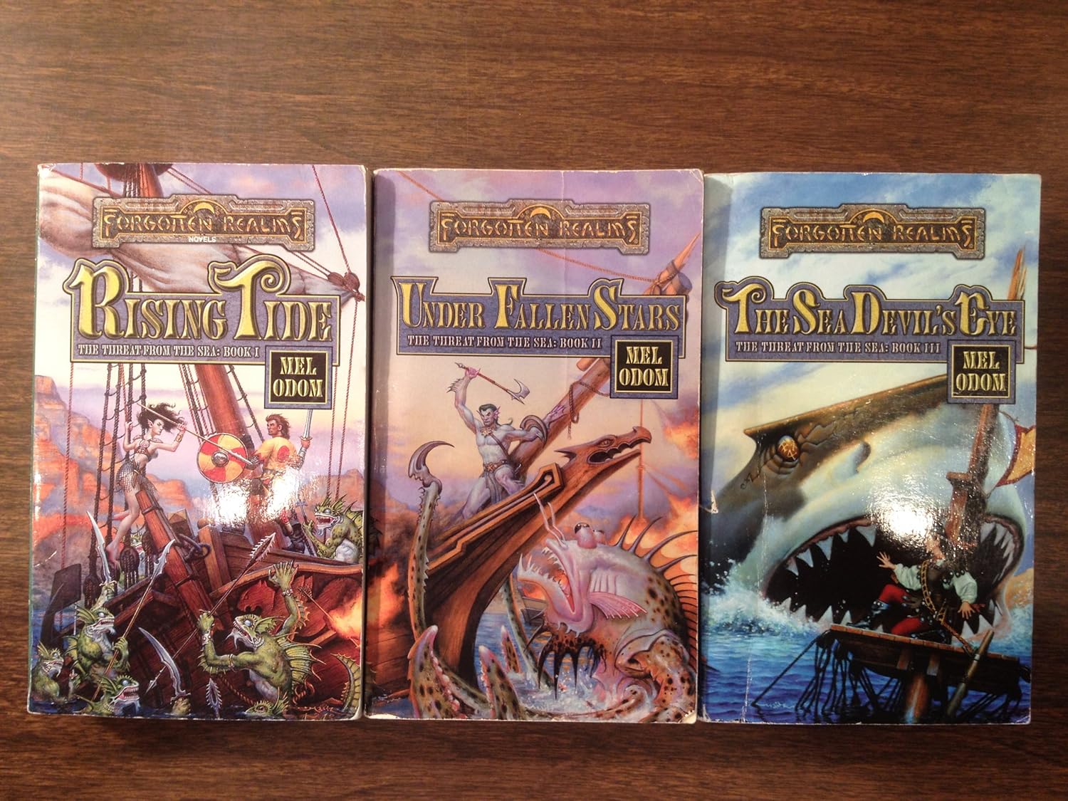 Amazon.com: Forgotten Realms - Threat From the Sea Trilogy - Books 1-3 ...