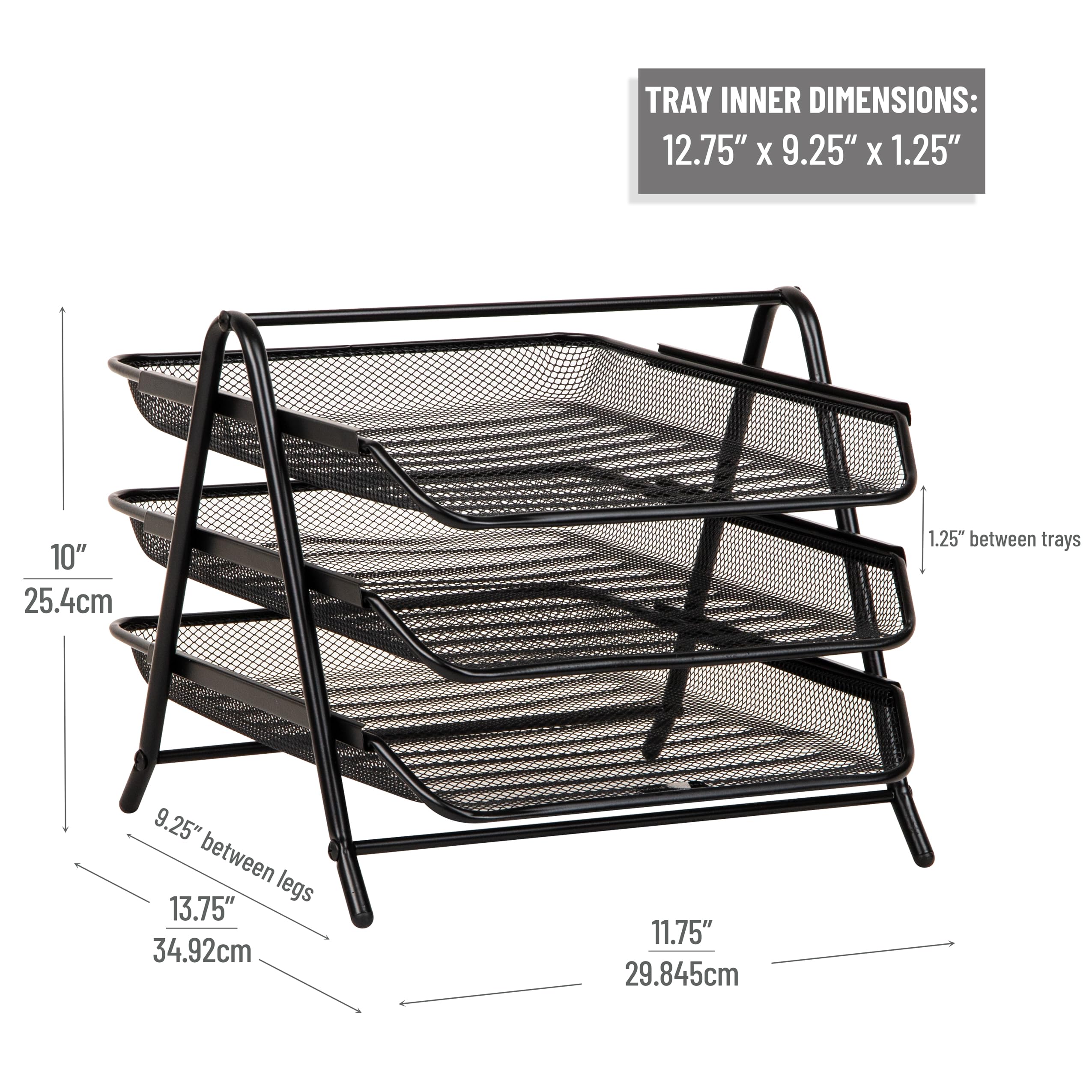 Snapklik.com : 3-Tier Paper Tray, Desktop Organizer, File Storage ...