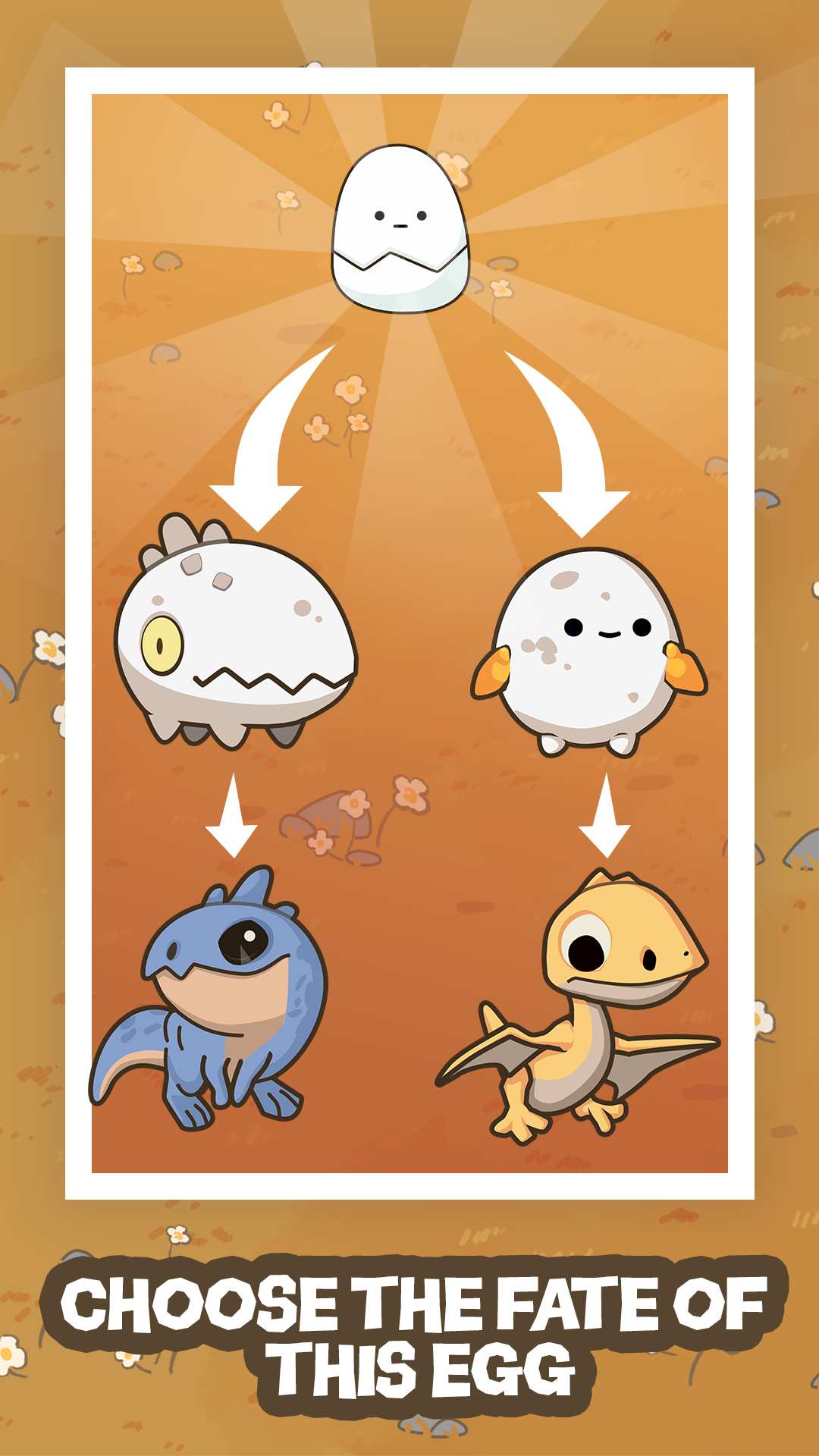 Egg Evolution - merge clicker game with story of one egg that wanted to become a dinosaur but ...