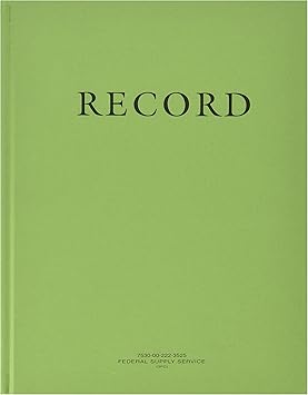 Amazon.com : The Green Record Book : Office Products