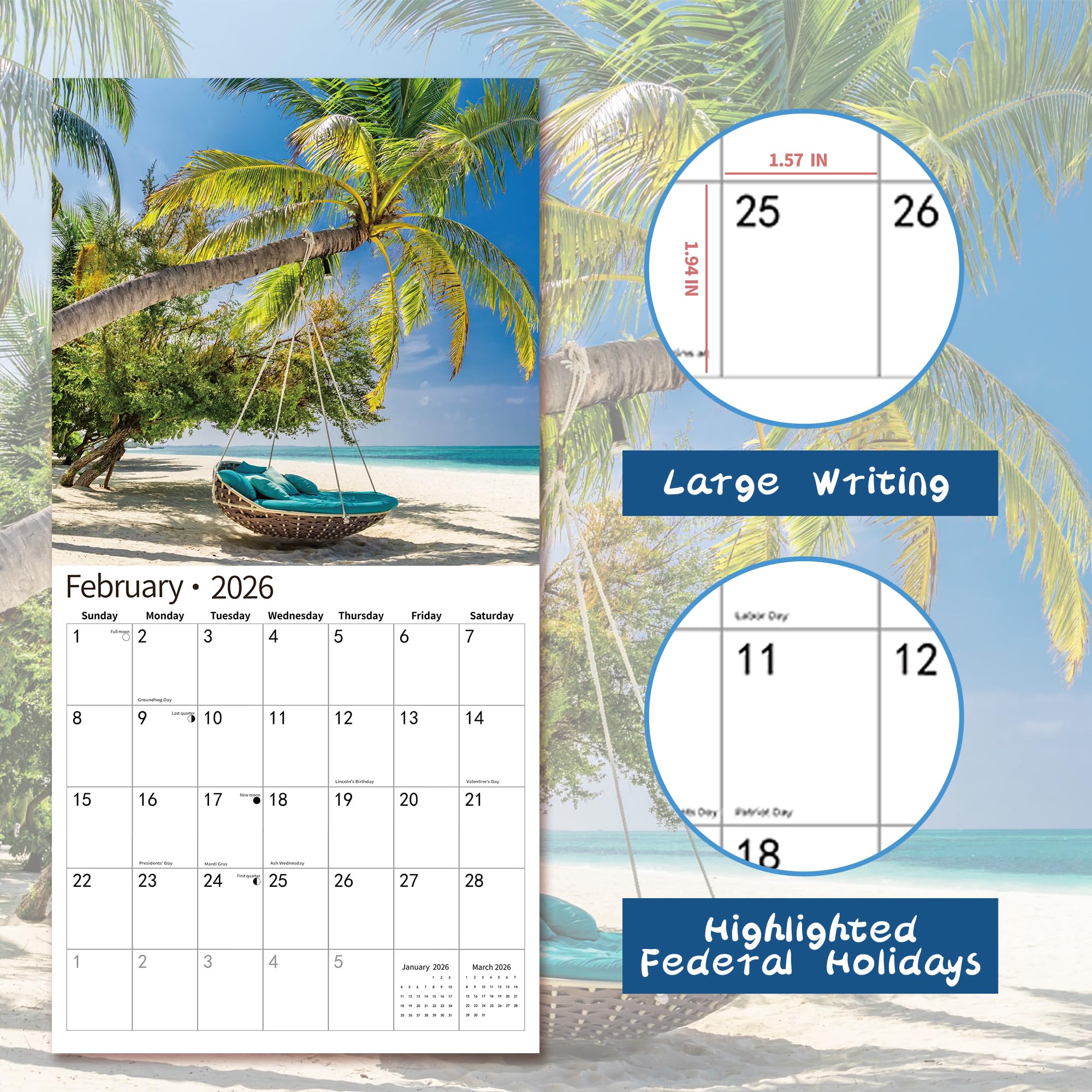 Snapklik.com : 2026 Wall Calendar,Calendar 2026, July 2025 - December ...
