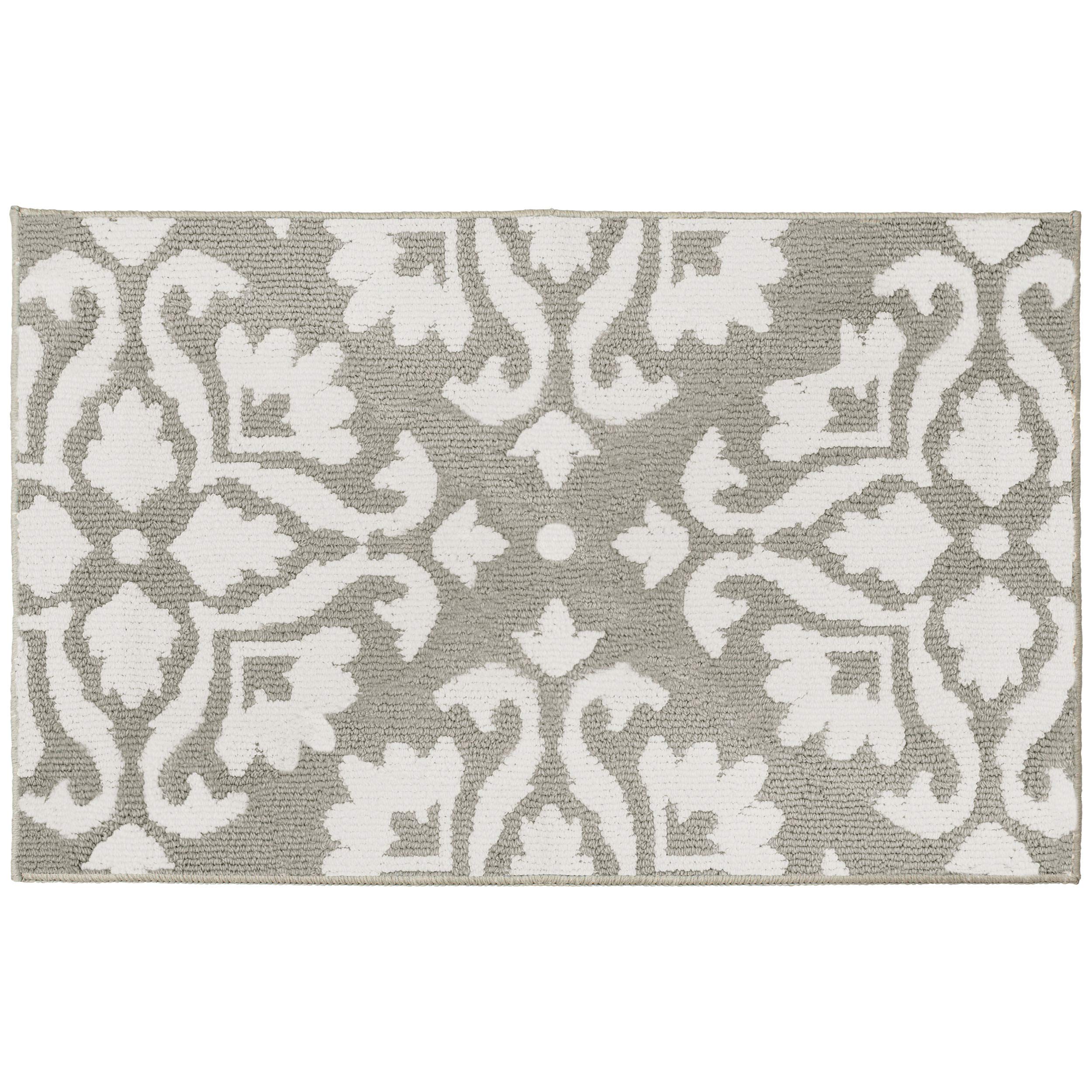 Amazon.com: Laura Ashley Mayhew Accent Rug, 36"x60", Light Grey/White ...
