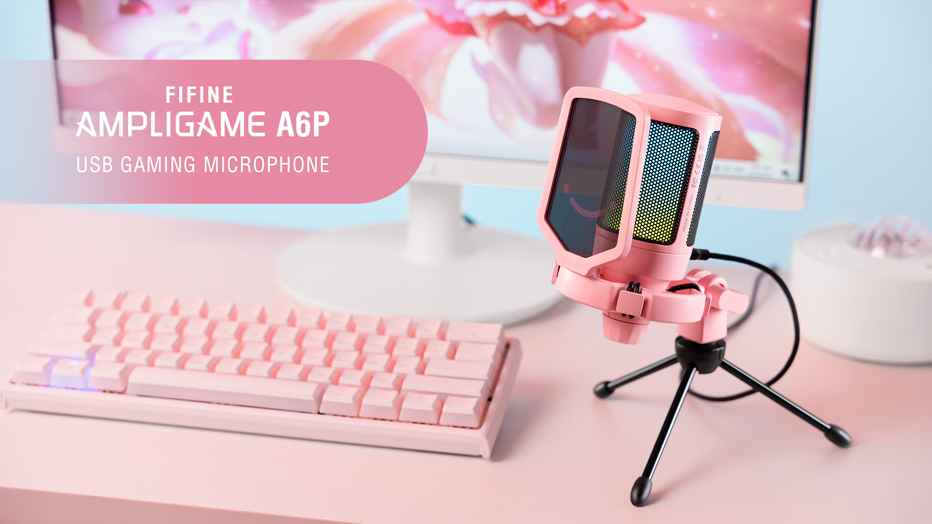 Pink Computer Desk Microphone Amazon.com: MAONO USB Microphone,