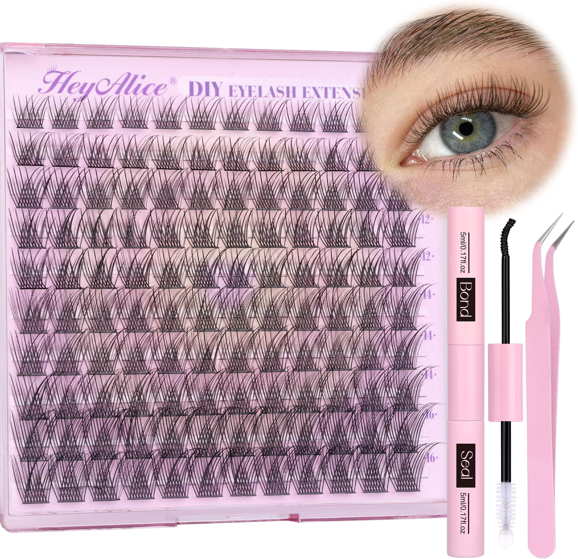 Amazon.com: Lash Clusters Kit Wispy Lash Extension Kit Natural Look ...