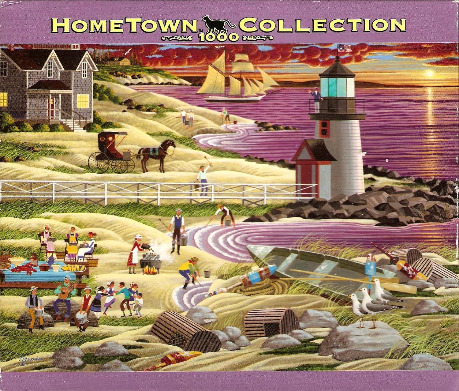 Amazon.com: Hometown Collection: New England Clam Bake - 1000 Piece ...