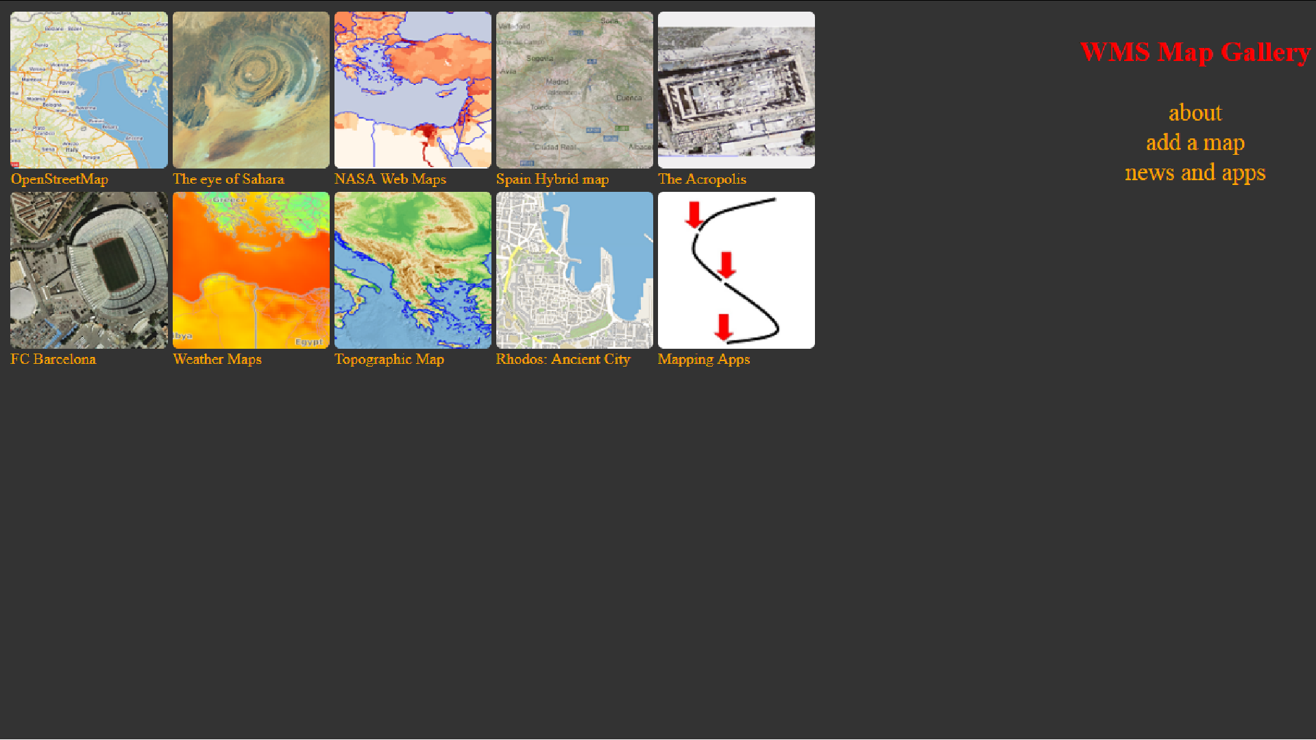 WMS Map Gallery - App on Amazon Appstore