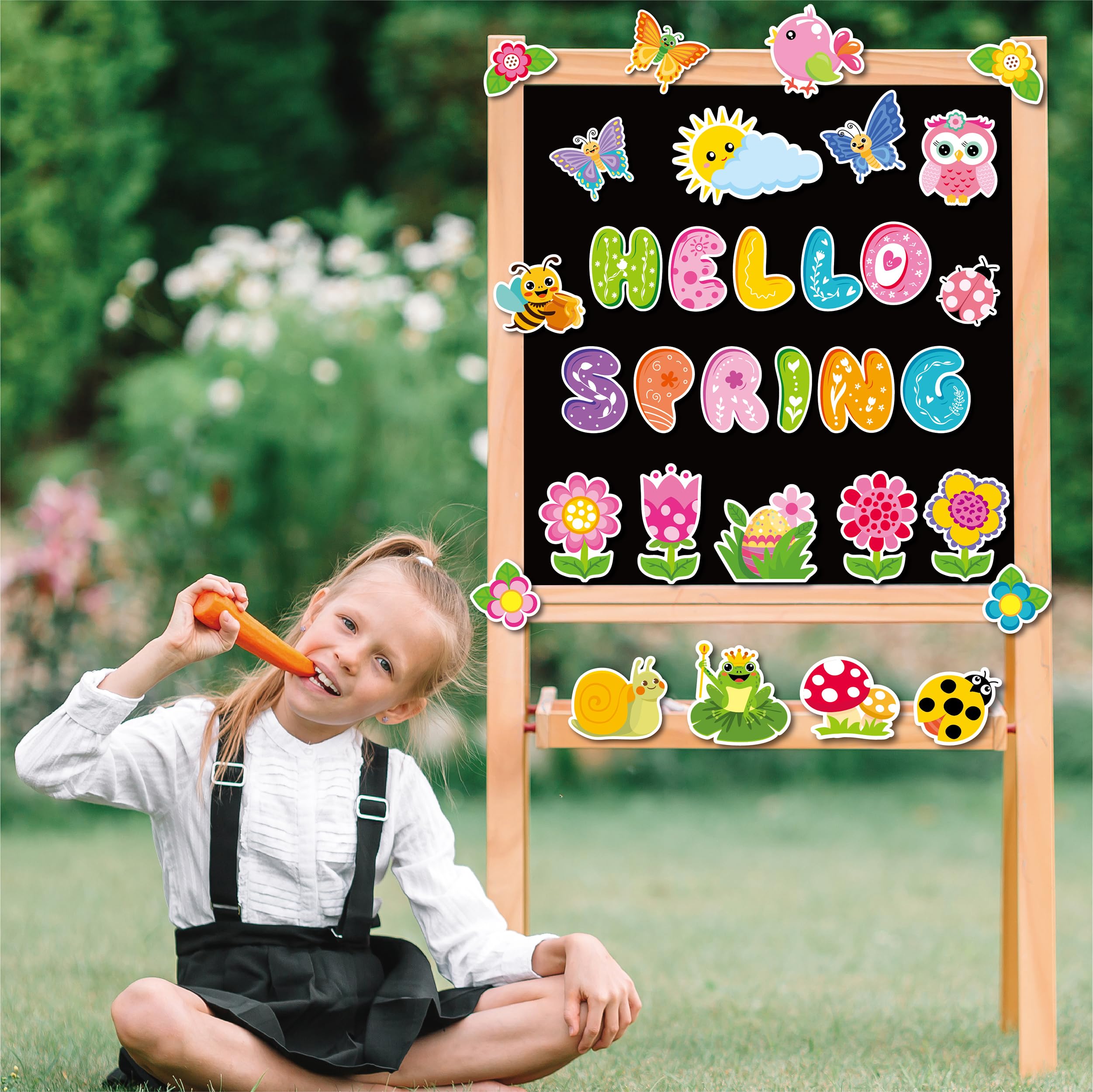 Snapklik.com : 70 Pcs Hello Spring Bulletin Board Decorations ...