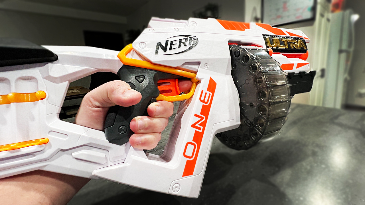 Watch Nerf Ultra One Motorized Blaster, Shoots 120 FT, 25 Darts! on ...