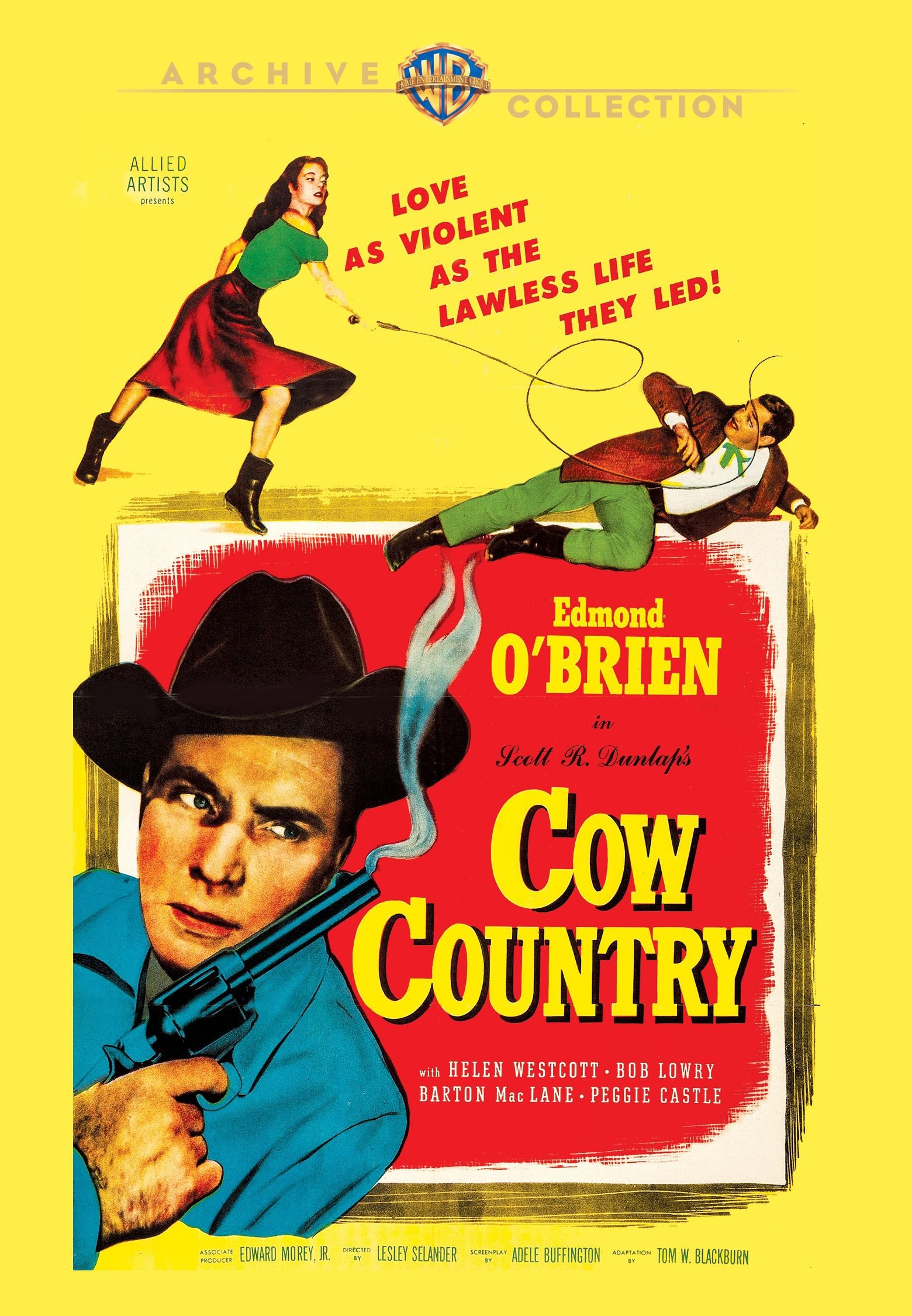 Amazon.com: Cow Country (1953) : Edmond O'Brien, Helen Westcott, Robert ...