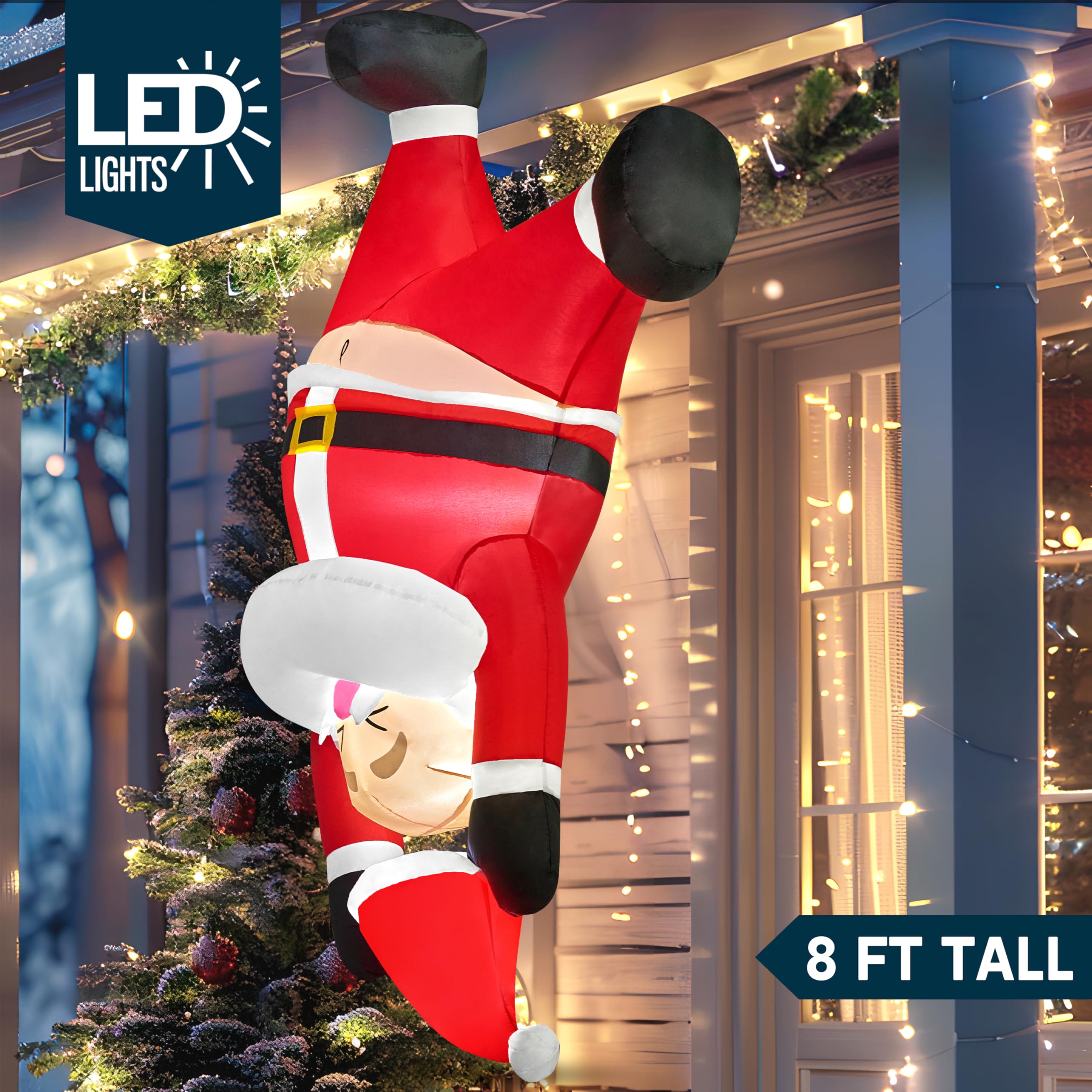 Snapklik.com : Joiedomi 6 FT Tall Hanging Christmas Santa Inflatables ...