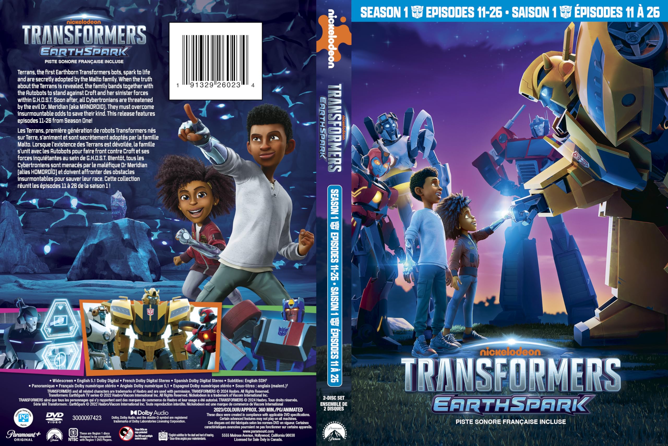 DVD et Blu-ray des Épisodes de… Transformers EarthSpark ― En Anglais et ...
