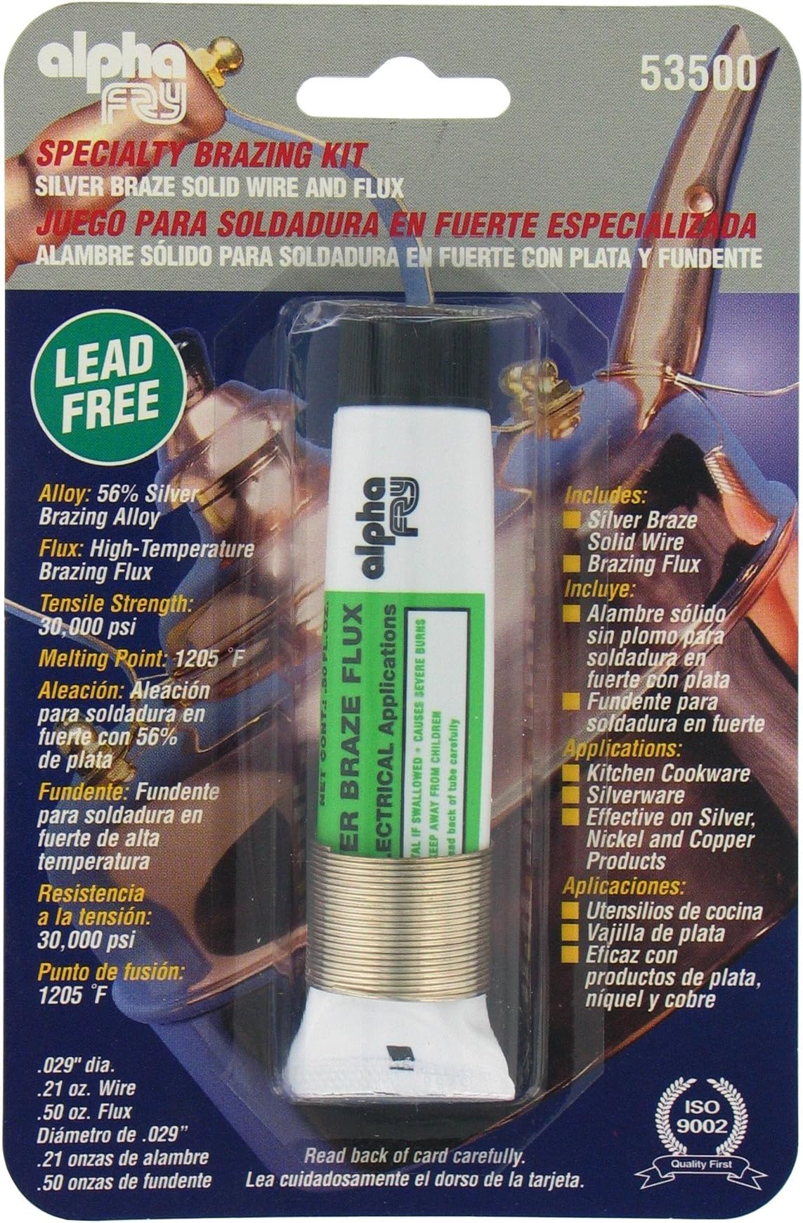 alpha fry 53982 AM53982 Cookson Elect Lead-Free Silver Solder and Flux ...