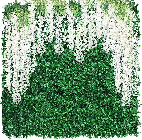 Amazon.com: 54 Pcs Greenery Backdrop with Flowers Include 18 Pcs 16" x ...