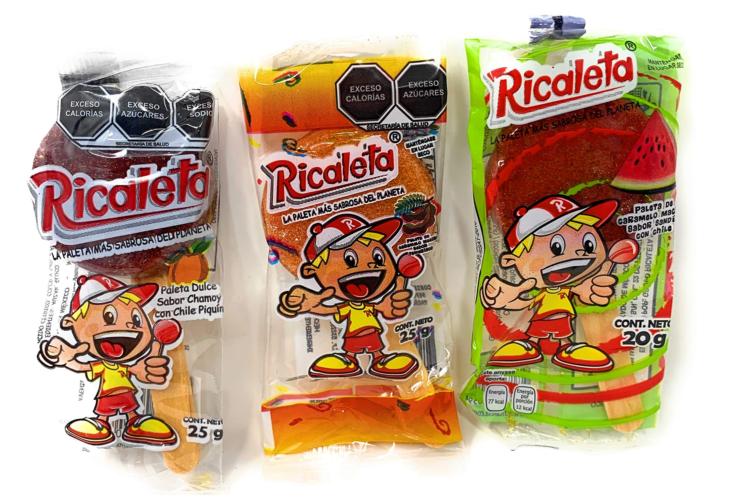 Ricaletas Paletas - Ricaleta Mexican Candy Tamarindo lollipops Variety ...