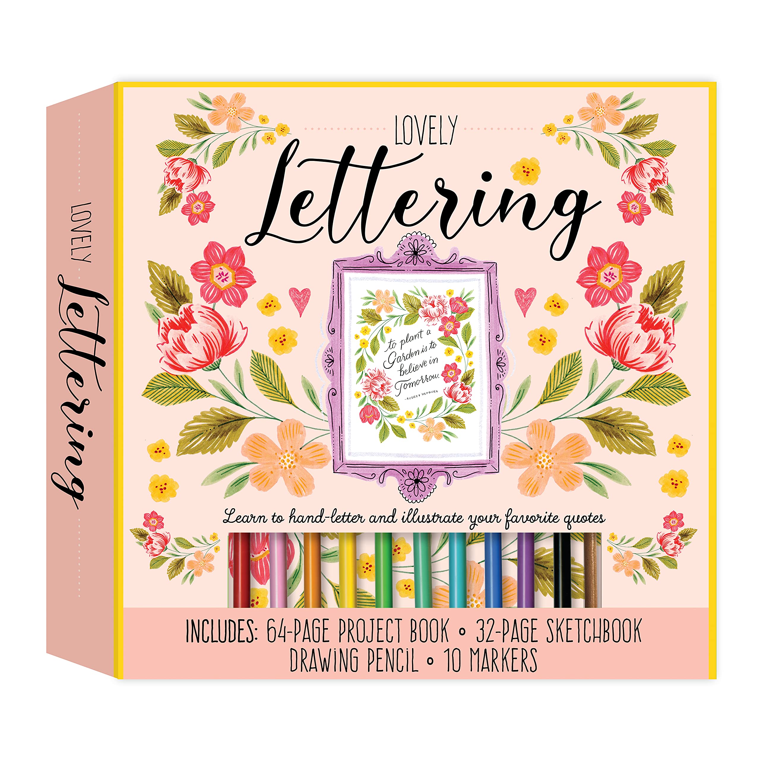 Lovely Lettering Kit: Learn to hand-letter and illustrate your favorite ...