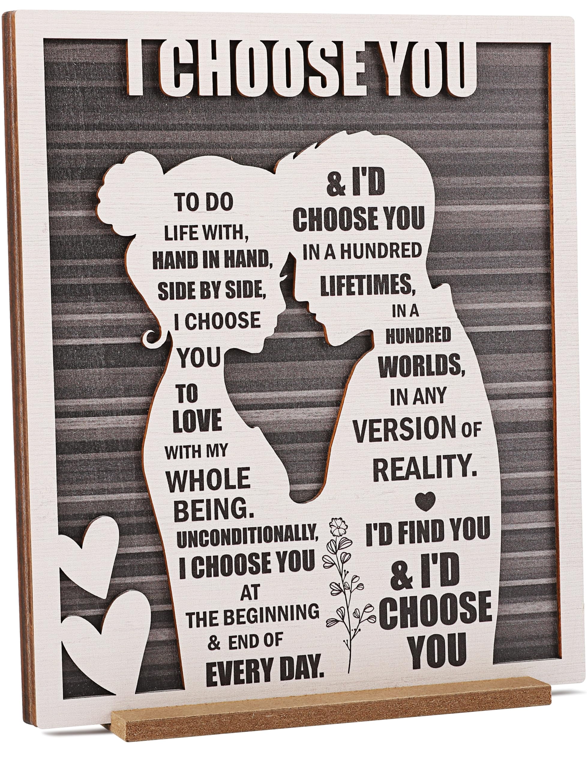 Amazon.com: I Choose You Desk Sign, Valentines Gifts for Wife, Husband ...