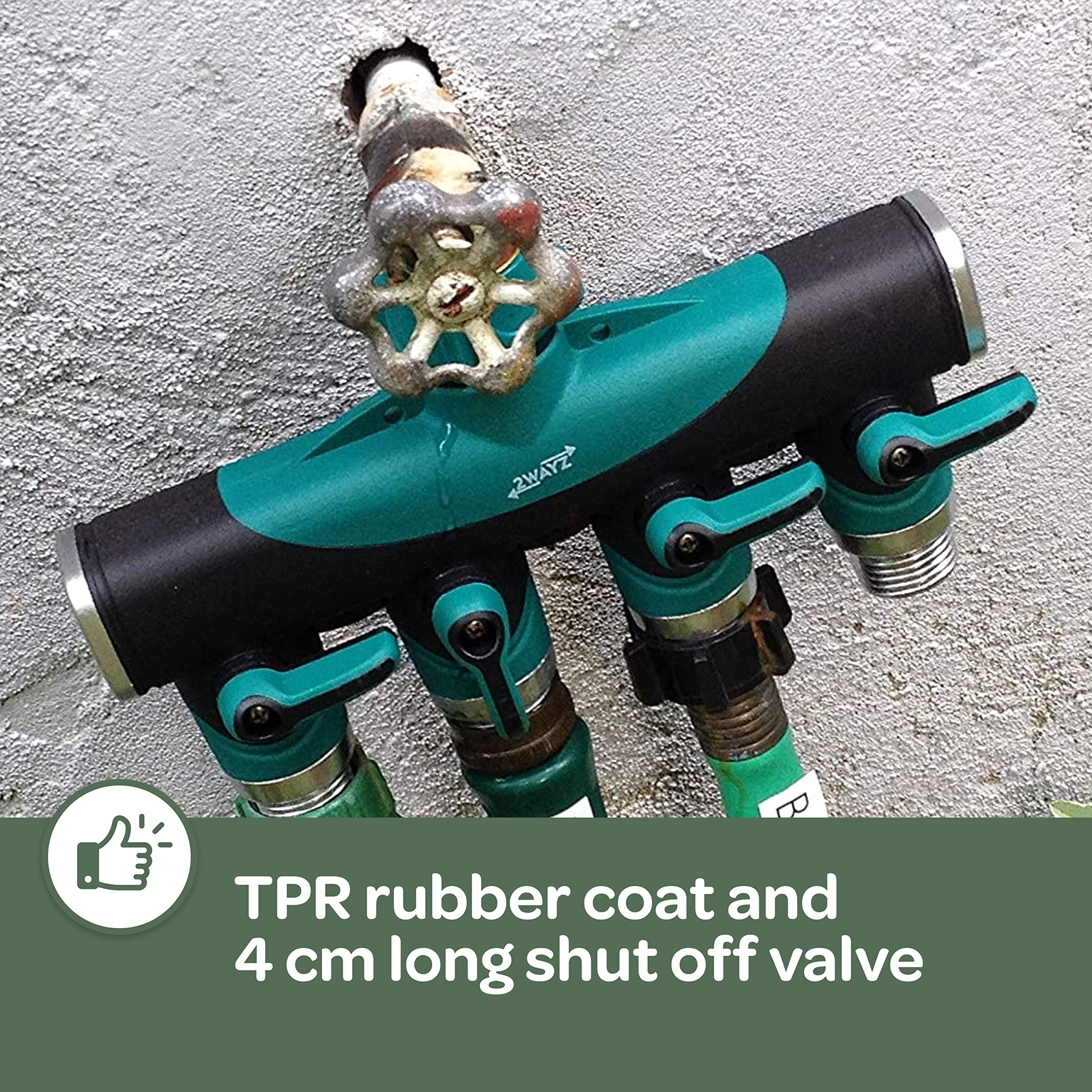 Snapklik.com : Garden Hose Splitter, Heavy Duty, Water Hose Manifold, 4 ...