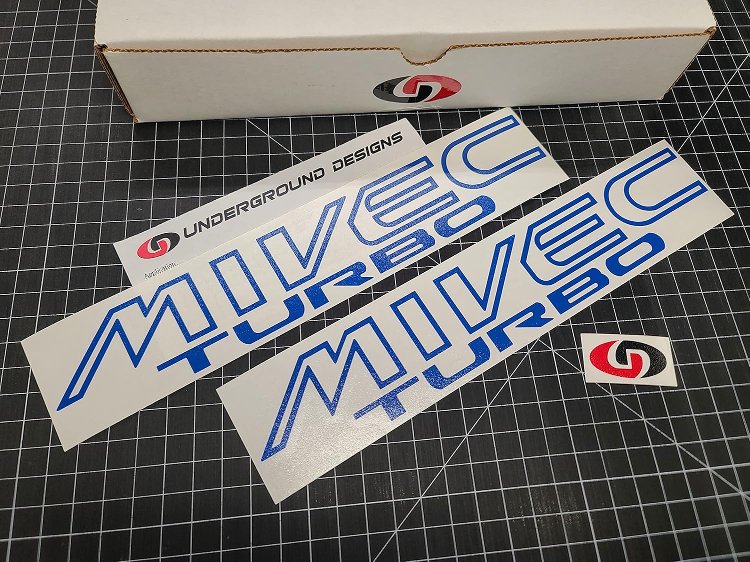 Amazon.com - MIVEC Decals (2pk) Racing Stickers 12" fits Mitsubishi ...