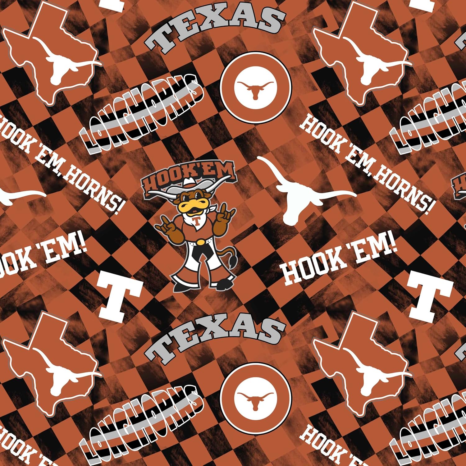 Amazon.com: Official Licensed University of Texas Cotton Quilting ...