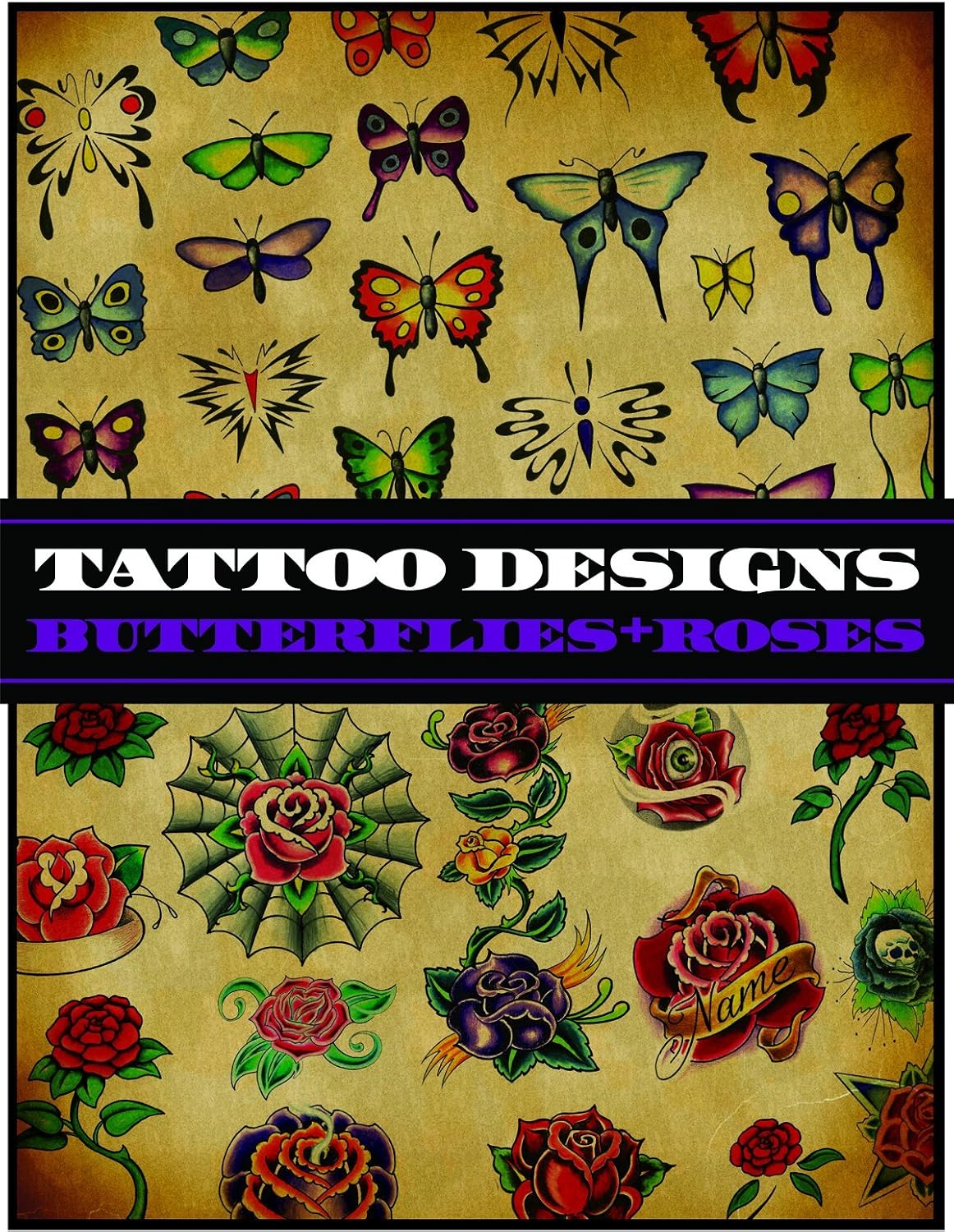Amazon.com: Tattoo Designs: Butterflies and Roses (Tattoo-U) eBook ...
