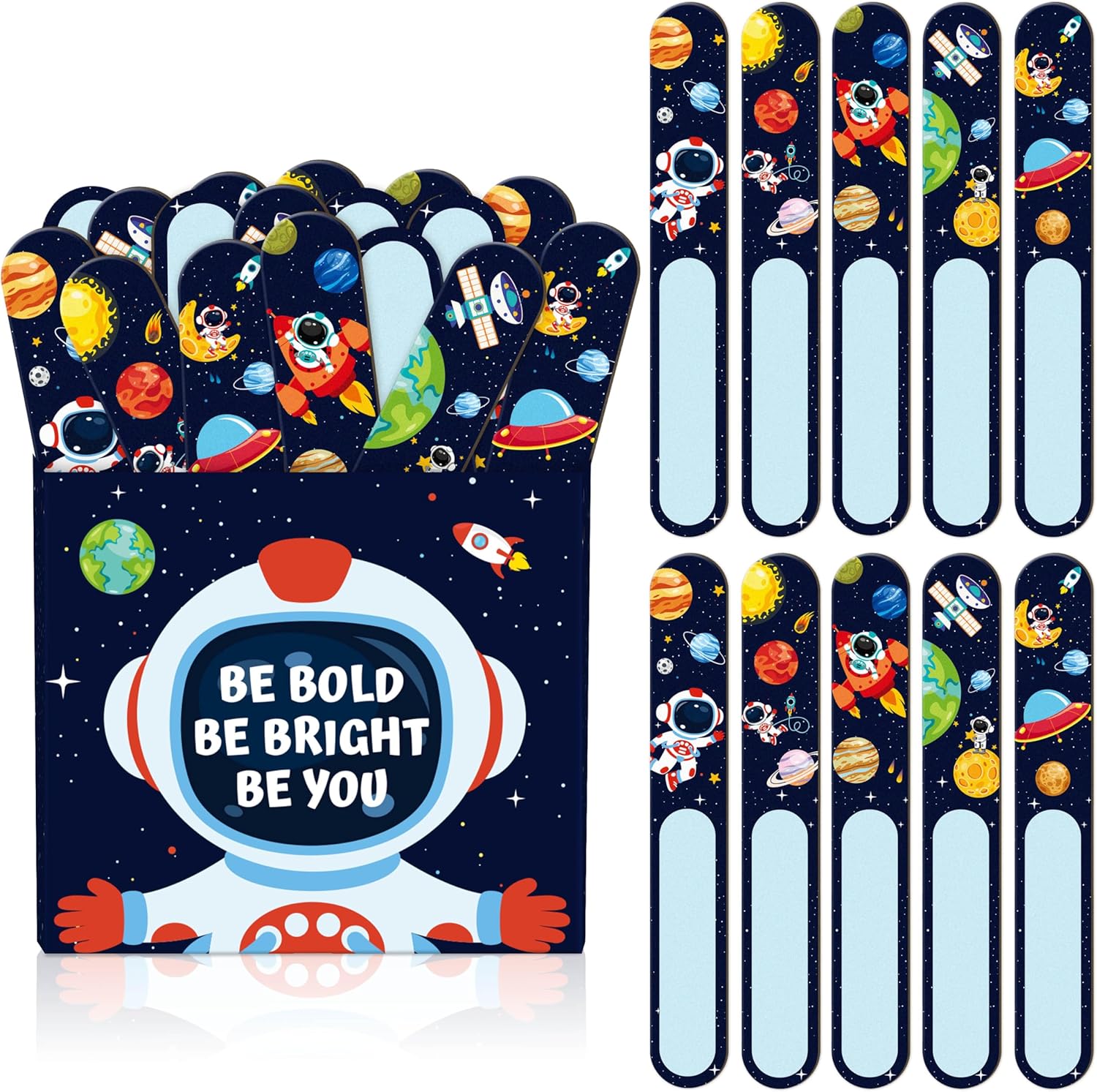 Amazon.com: BkeeCten Personalized Name Flip Stick - 100pcs Outer Space ...