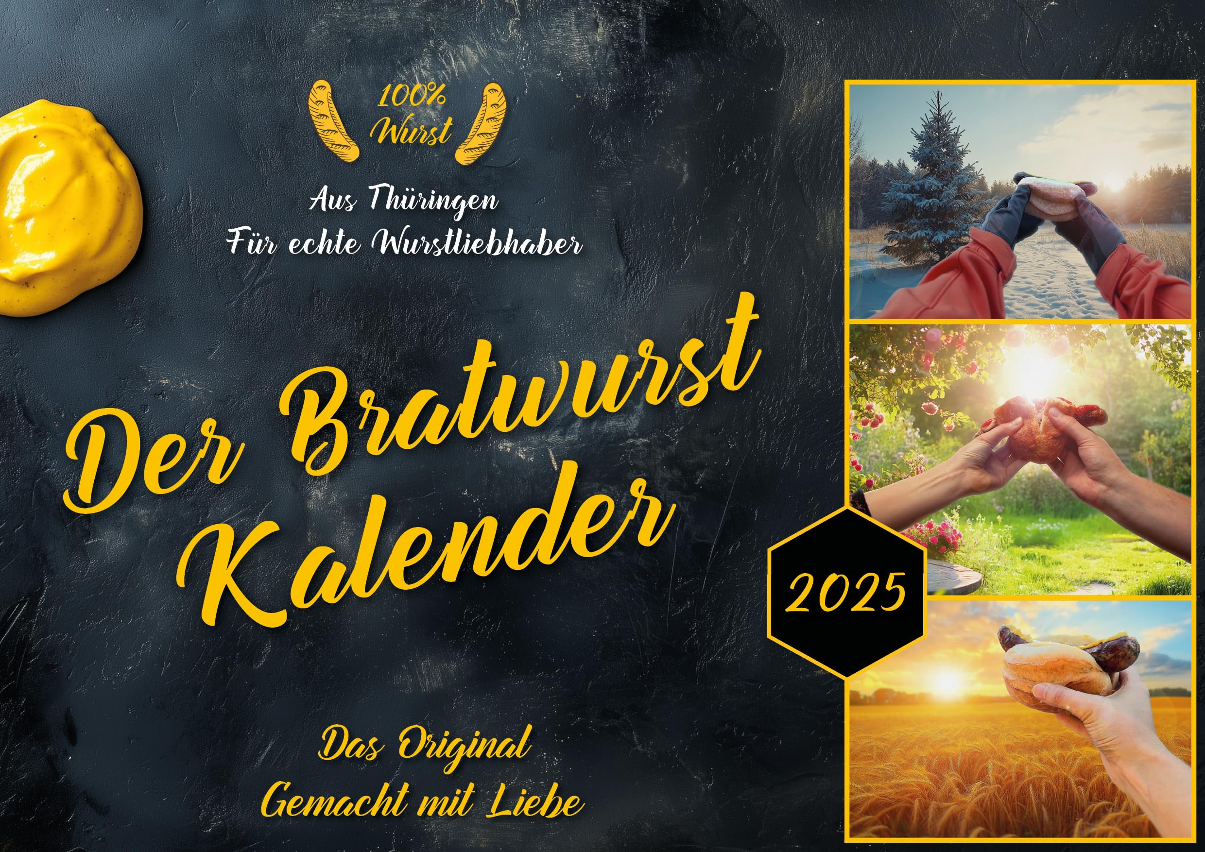 Der Bratwurst Kalender 2025 - DIN A4 - Wandkalender zur Bratwurst ...