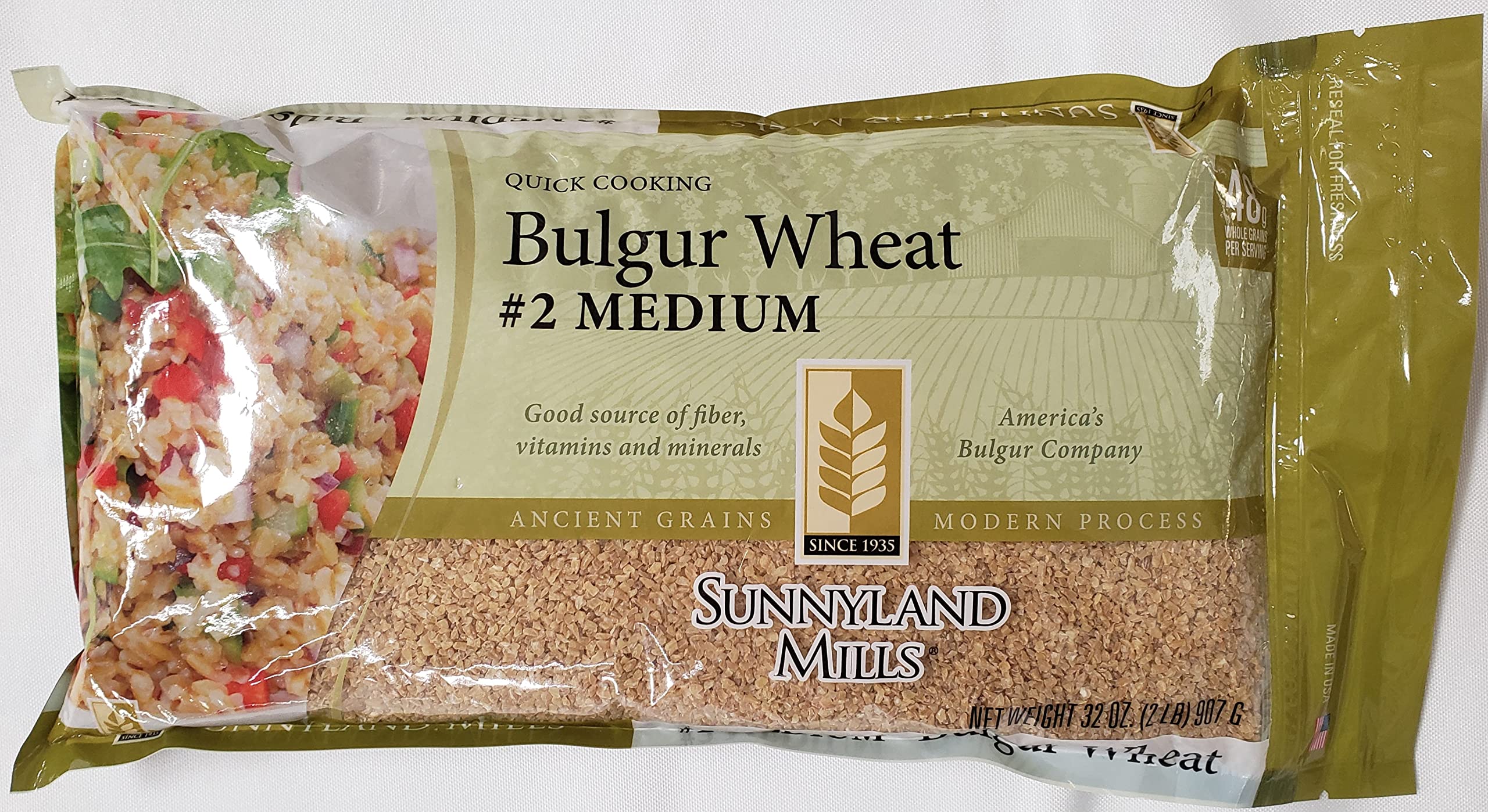 Amazon.com : #2 Medium Traditional Buglur Wheat 2lb. : Grocery ...