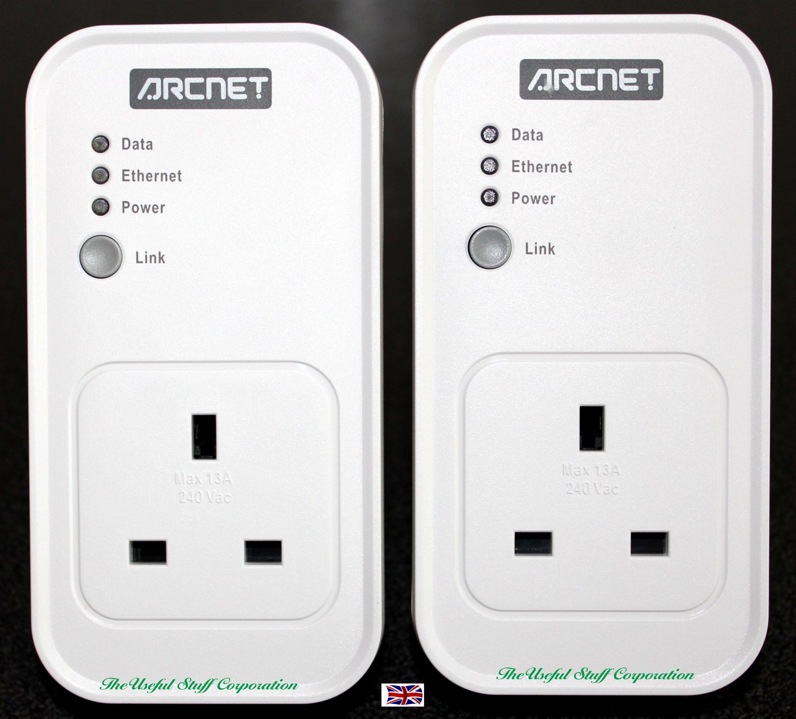 Arcnet Powerline PL3001A Networking Adaptors Double : Amazon.co.uk ...