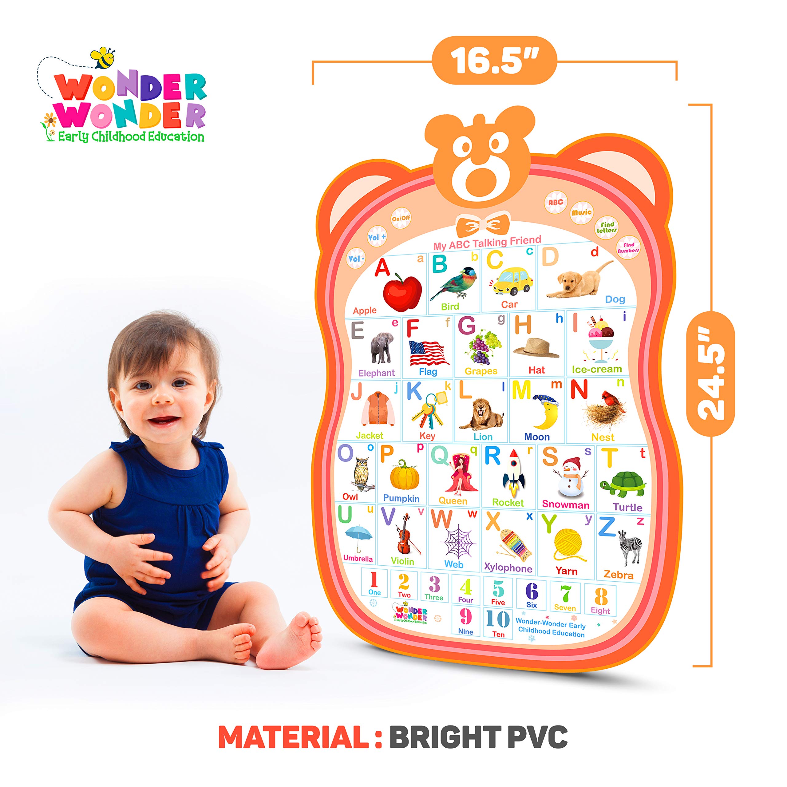 Buy My ABC Talking Friend Interactive Alphabet Toy Talking Poster Wall ...