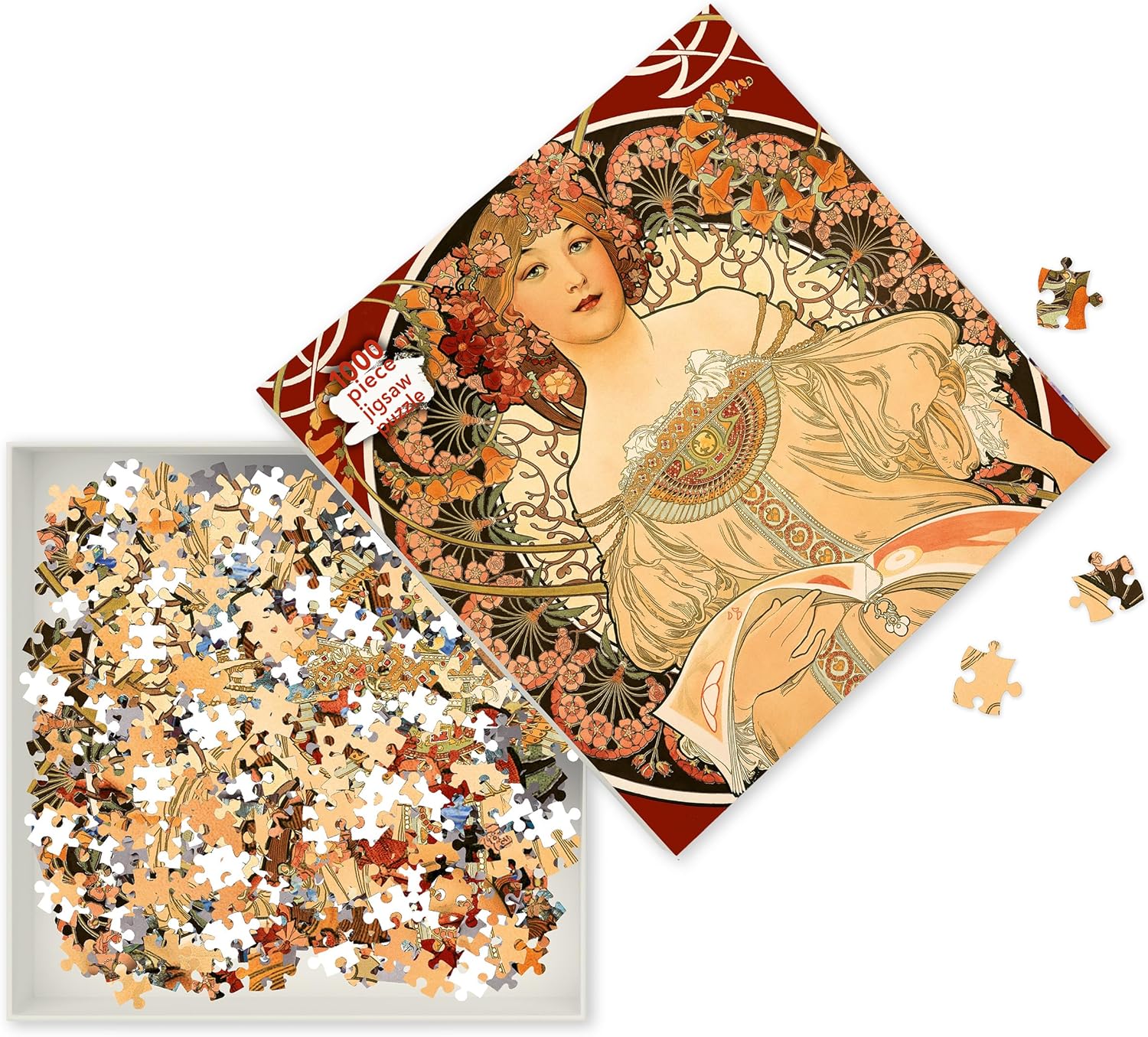 Amazon.com: Adult Jigsaw Puzzle Alphonse Mucha: Reverie: 1000-Piece ...