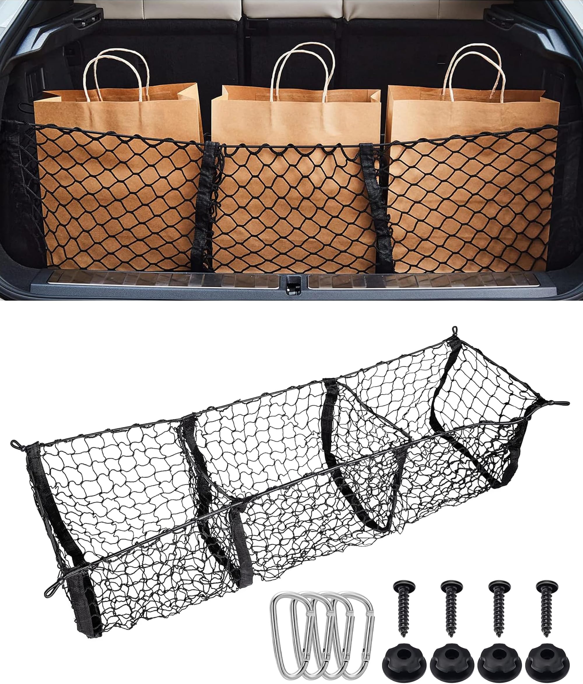 Amazon.com: SCUARI Cargo Net,Truck Bed Organizer,Car Accessories Cargo ...