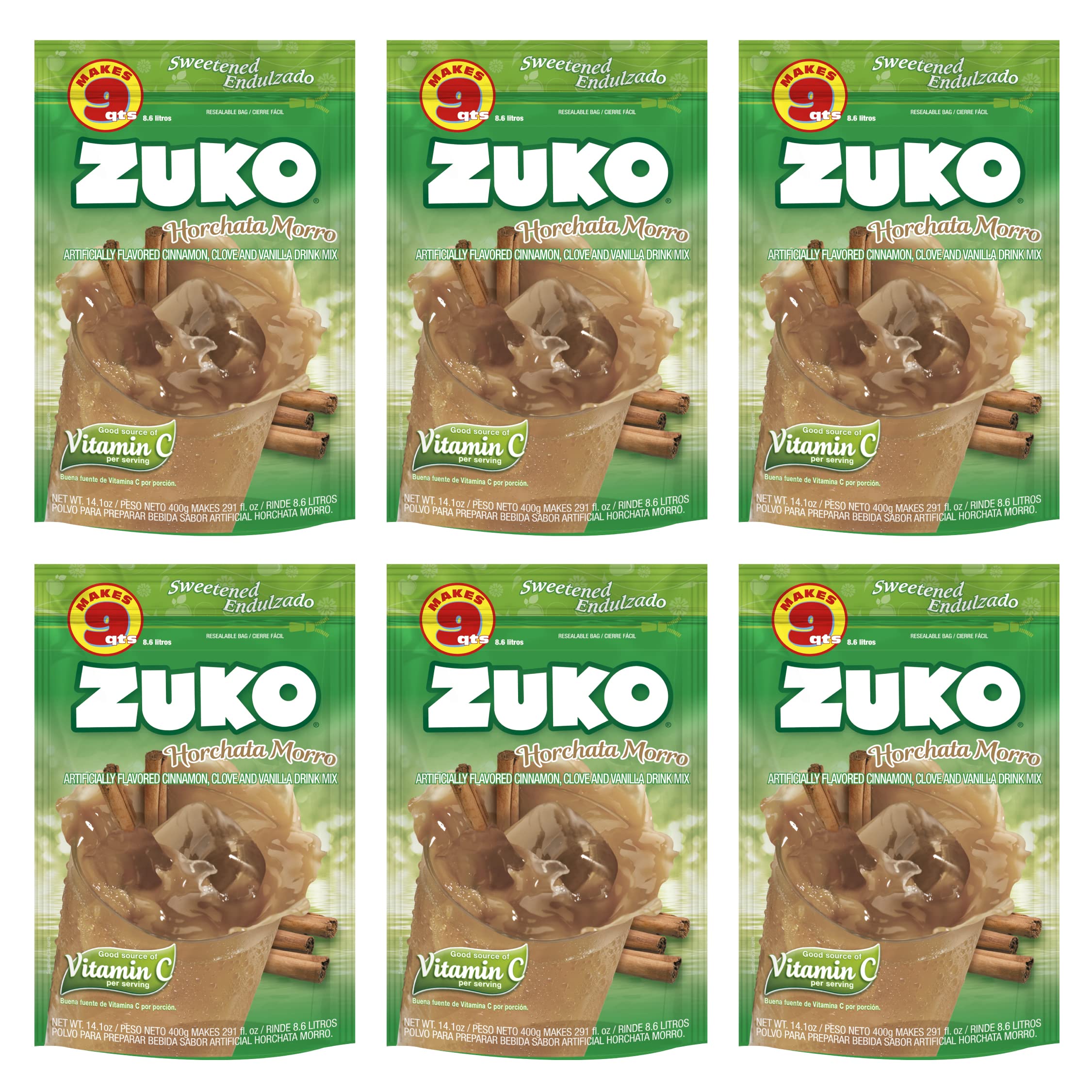 Amazon.com: Zuko Horchata Morro Instant Powder Drink | Family Pack | No ...