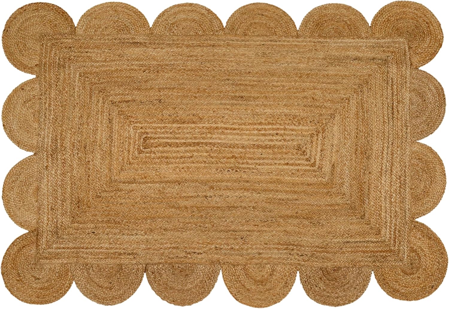Amazon.com: RIANGI Hand Woven Jute Area Rug - 2' x 3' Feet - Rustic ...