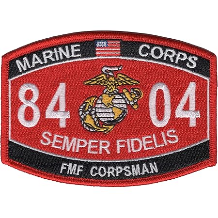 Amazon.com: Fleet Marine Force Corpsman 8404 MOS Patch-A : Clothing ...