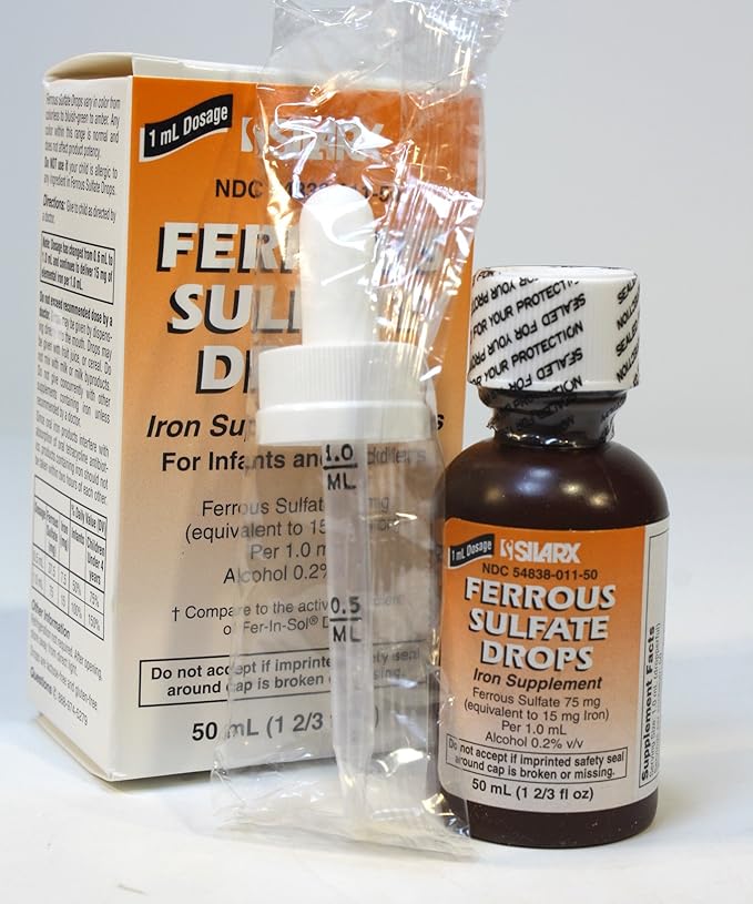 Amazon.com: FERROUS SULF DROPS 15MG/ML*SIL 50 ML : Health & Household