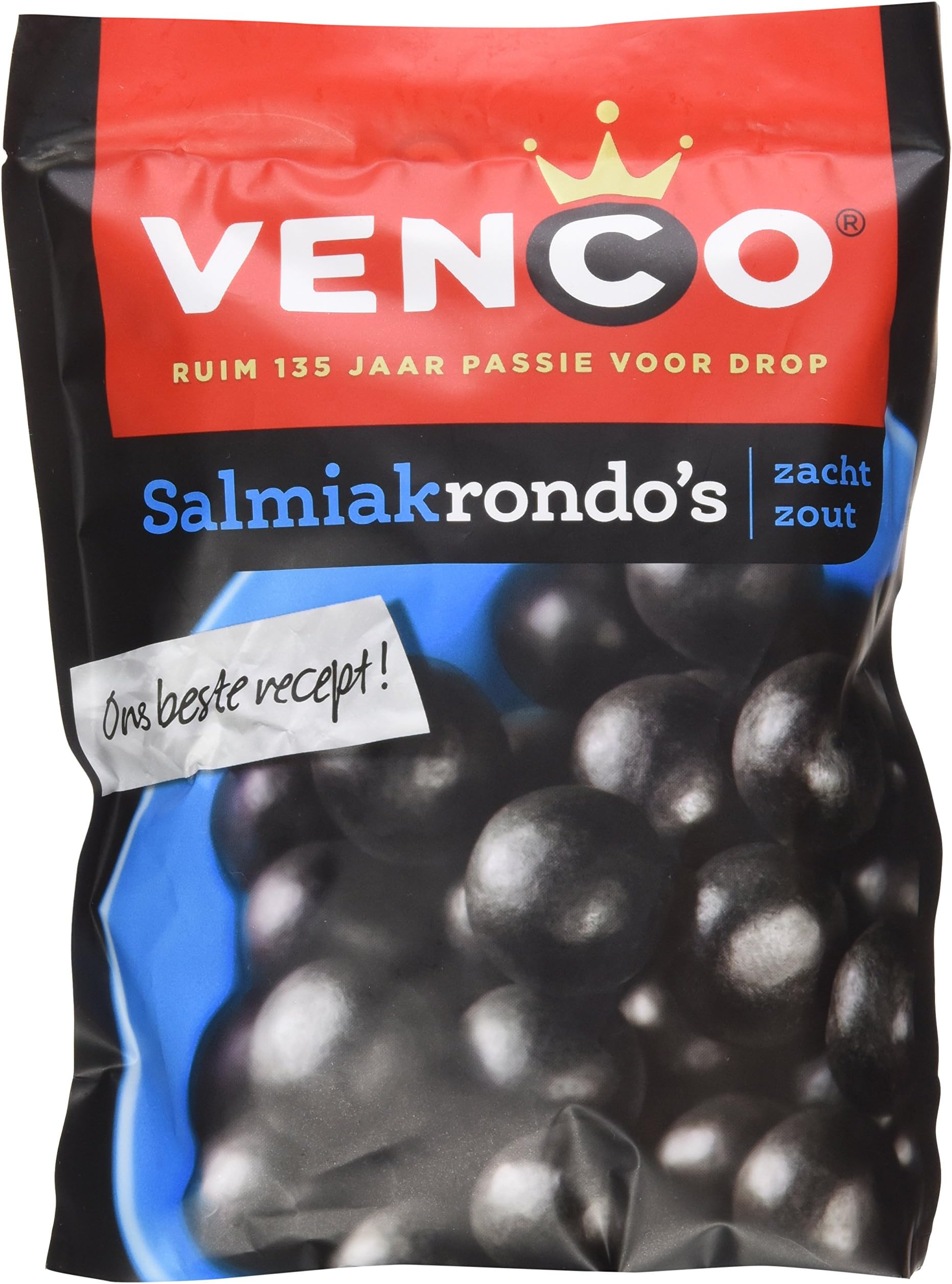 Amazon.com : Venco Passie Voor Drop Salmiak Rondo's Zacht Zout/soft ...