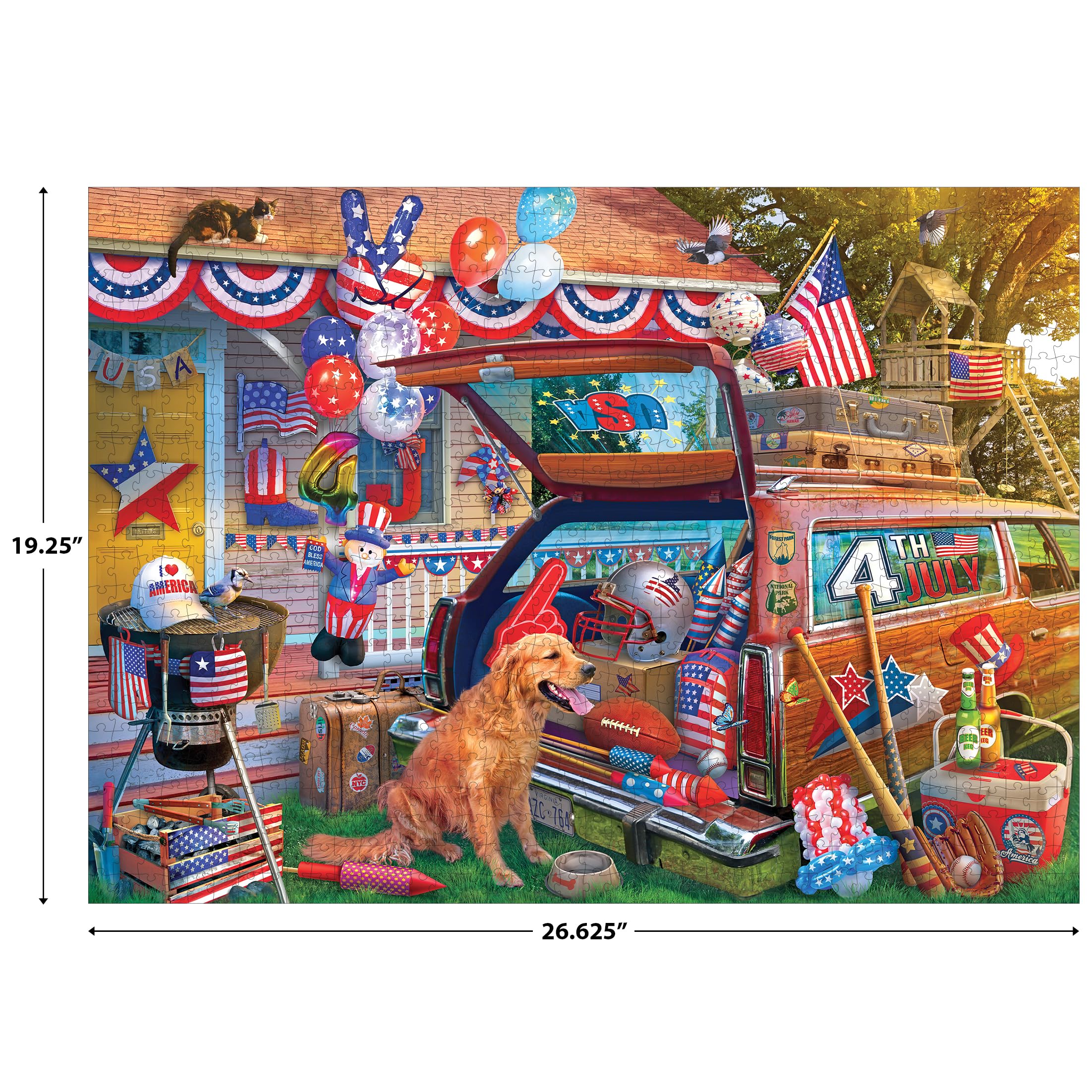 Snapklik.com : Kodak Premium - 4th Of July Yard - 1000 Piece Jigsaw ...