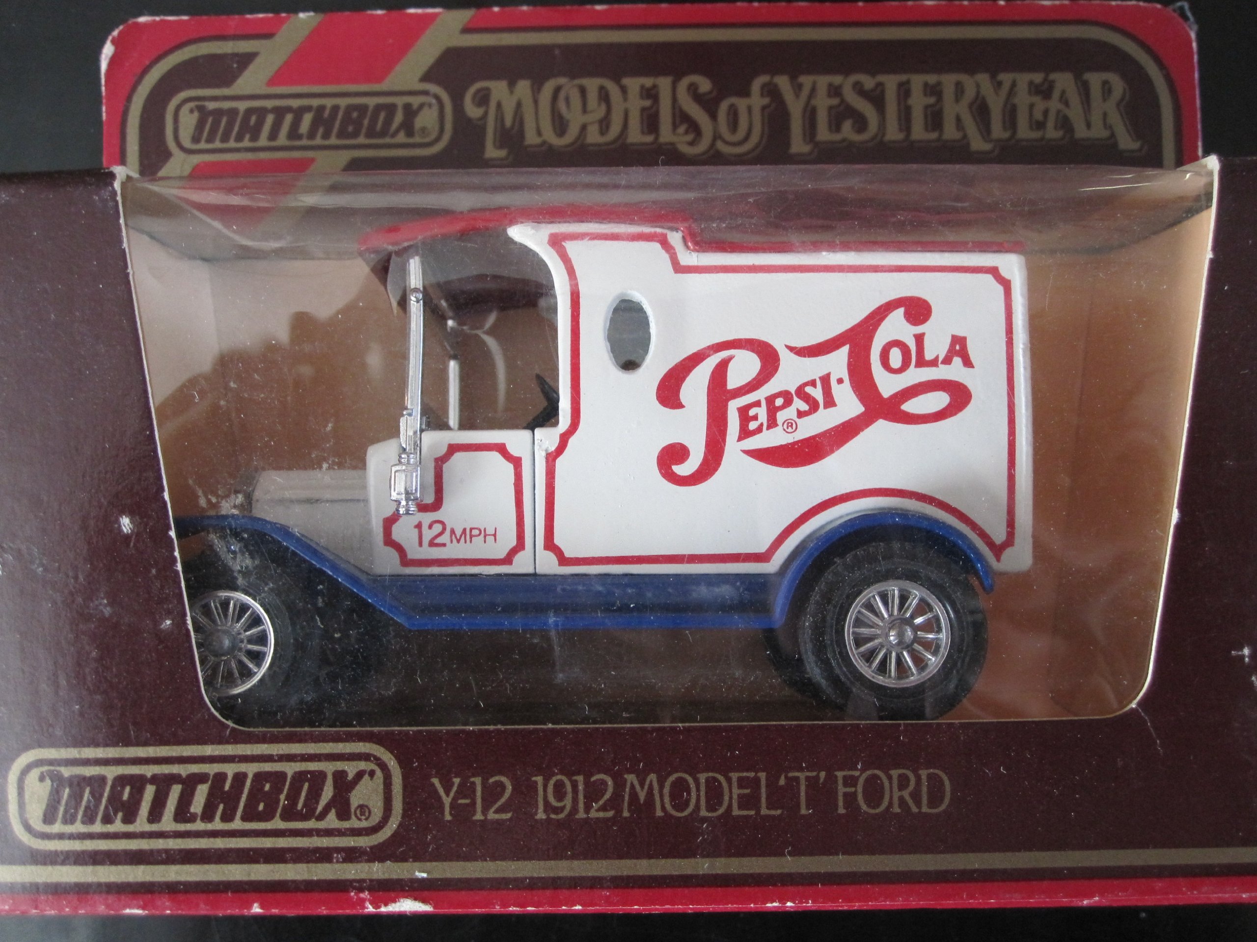Buy 1912 model T Ford (white/red roof) Cola logo Matchbox Model of ...
