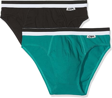 Unno DIM Basic Herren Slip AD005H1.5WJ, 2er Pack, Mehrfarbig (Azul 5Wj ...