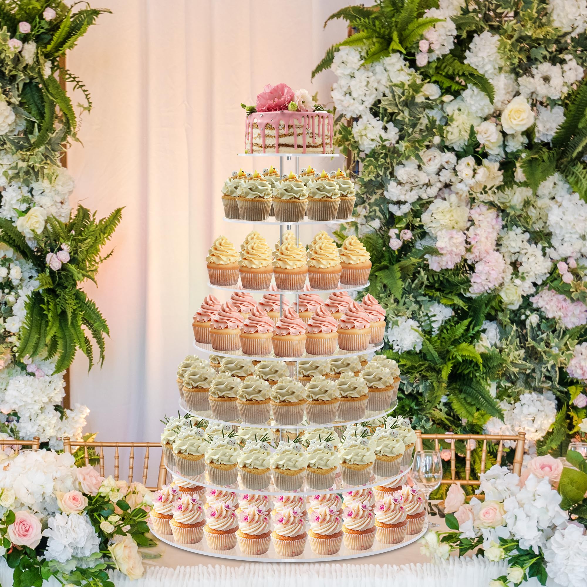 Elegant Wedding Cupcake Displays