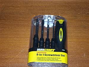 Amazon.com: Maxcraft Precision 8 in 1 Screwdriver Set : Tools & Home ...