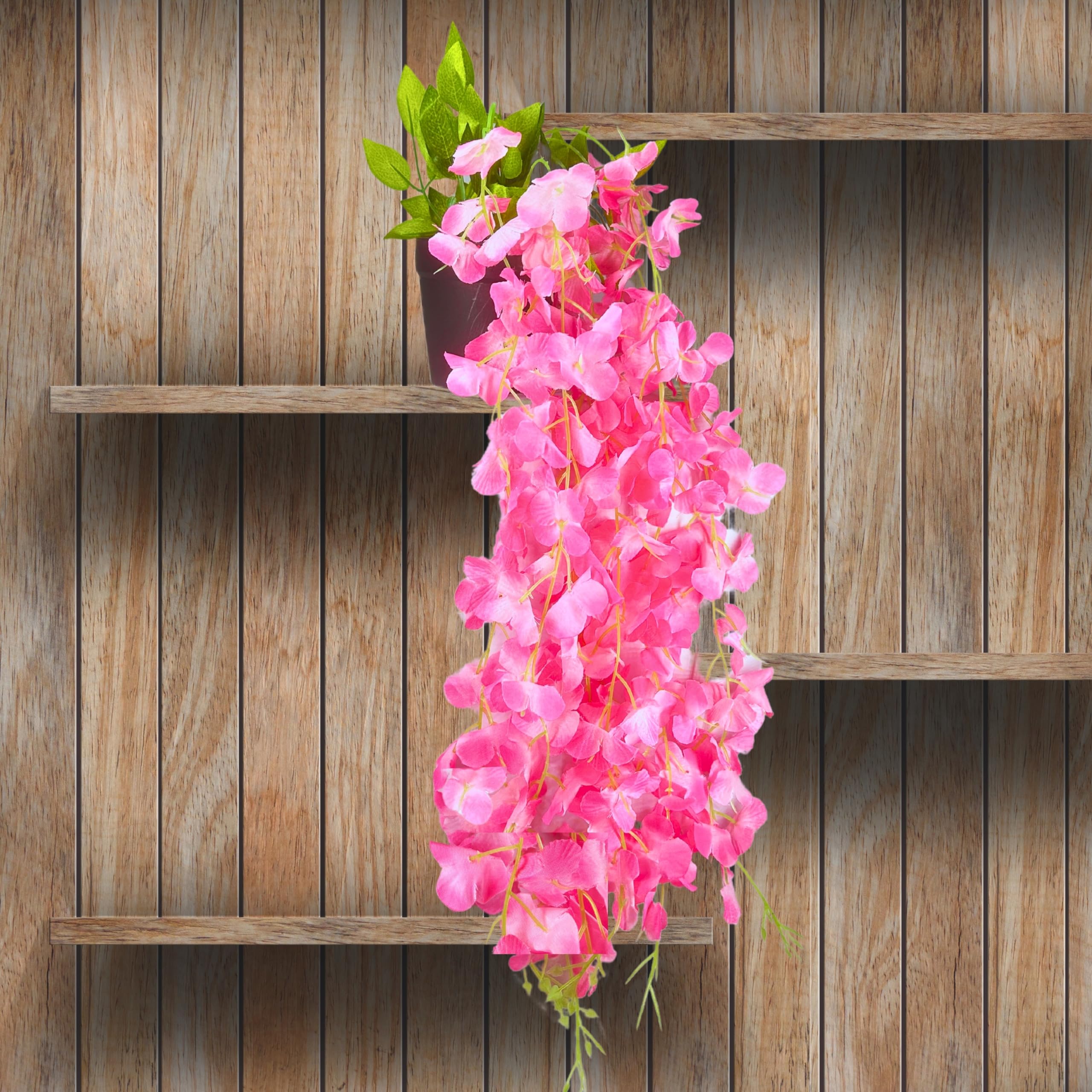 Buy Tdas Artificial Flowers Plants with Pot Leaves Hanging Ivy Garlands ...