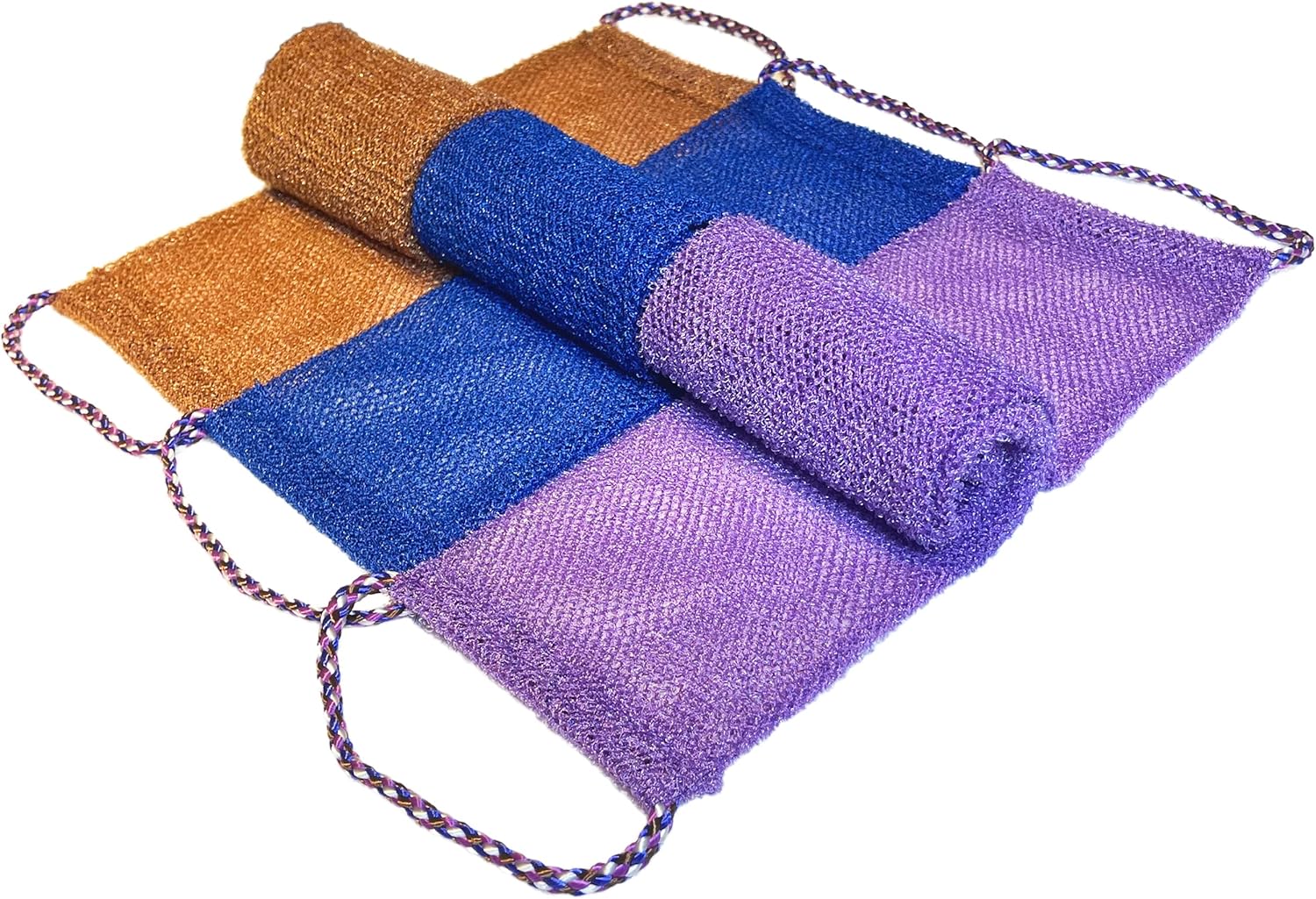 Amazon.com: 3 Pieces African Exfoliating Long Net Bath Sponge Shower ...