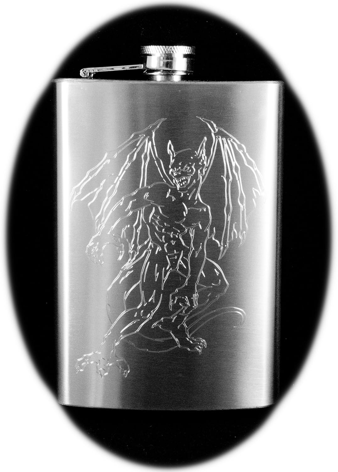 Amazon.com | 8oz Gargoyle Hip Flask Devil Reaper: Flasks