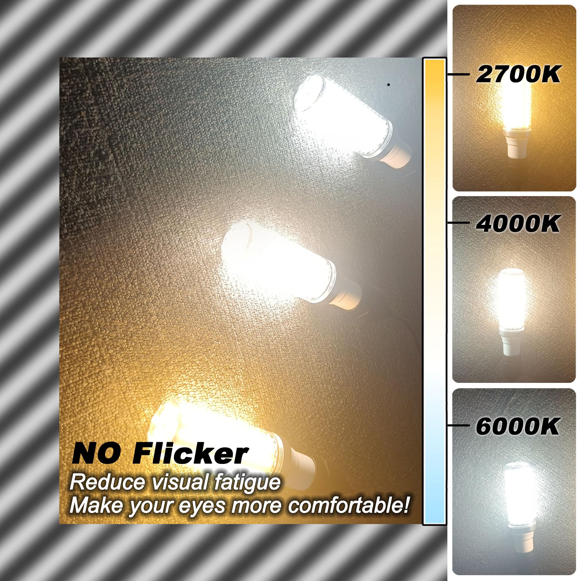 Snapklik.com : Big 1.57x 4.92inch, E26 LED Corn Light Bulb 150W ...