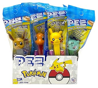 Amazon.com : Pez Pokemon Dispensers Individually Wrapped Candy, Pokemon ...
