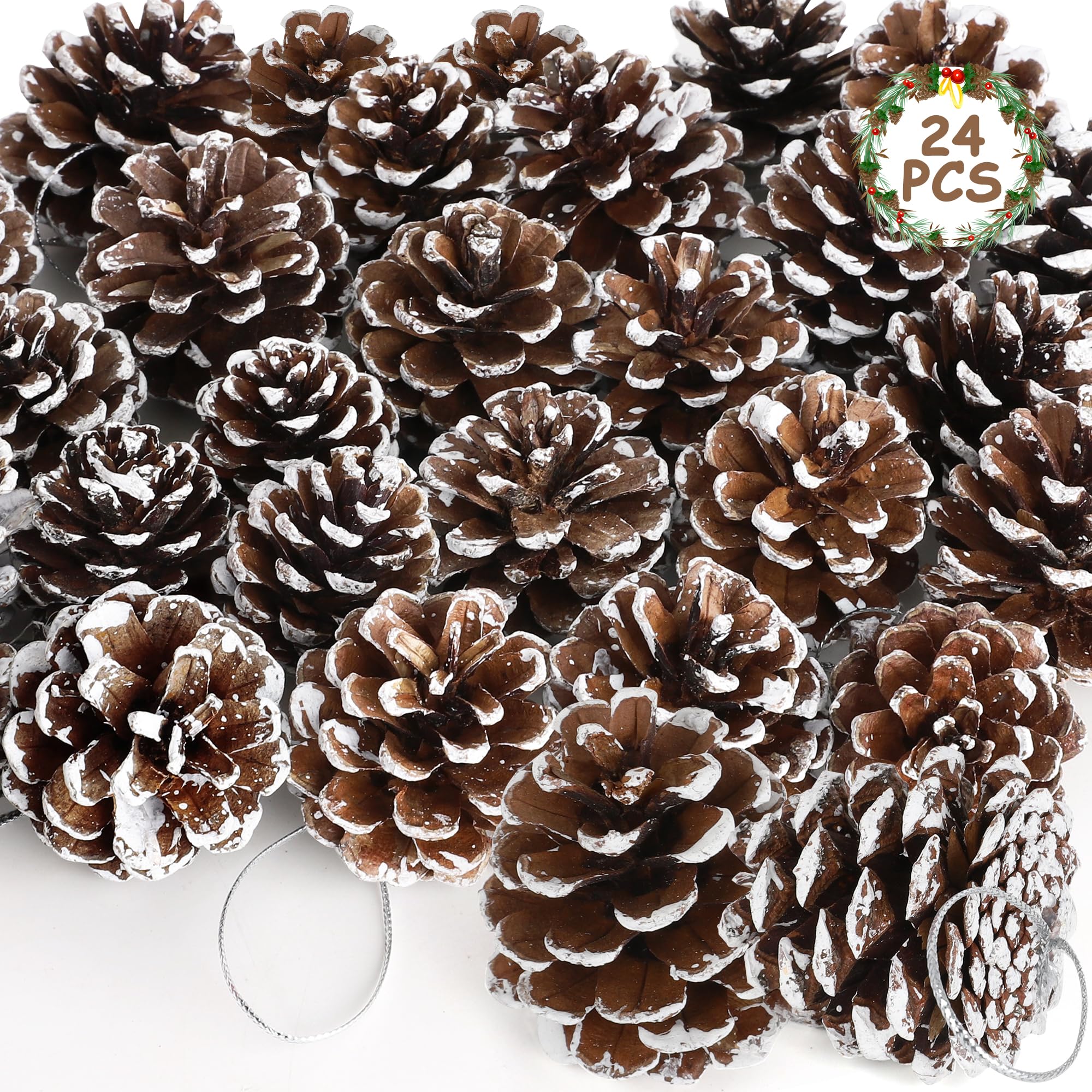 For Crafts 160 PCS Mini Snow Christmas Thanksgiving Pine Pine Cones
