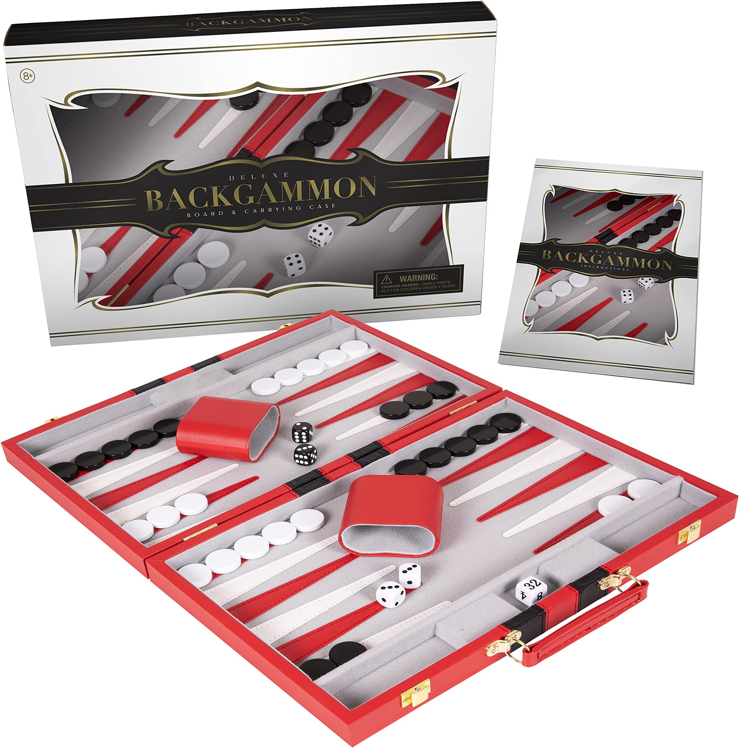 Amazon.com: Backgammon Set 11 inch, Small - Classic Board Game for ...