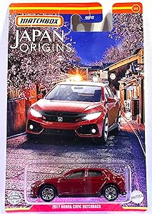 Amazon.com: Matchbox - Honda Civic Hatchback - 2017 Red - Japan Origins ...