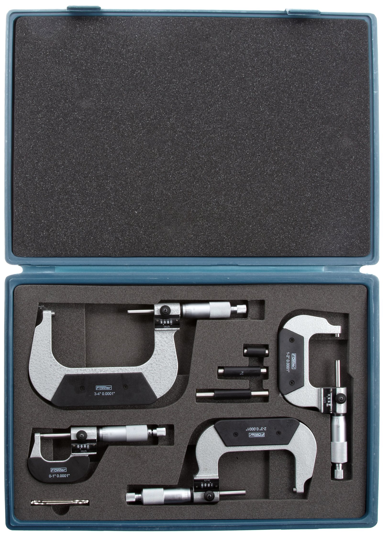 Snapklik.com : Fowler 52-224-104 Inch Outside Digit Micrometer Set
